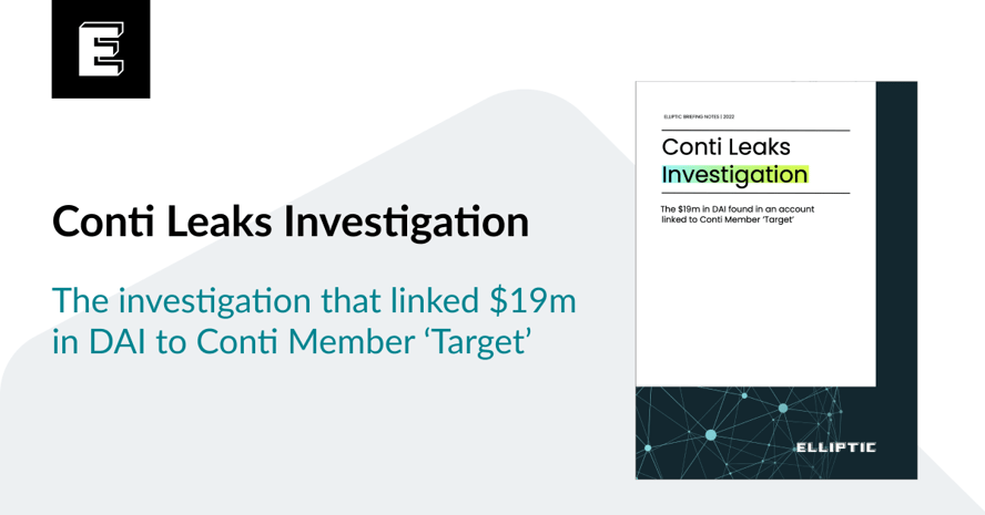 Conti Investigation Briefing Note | Elliptic